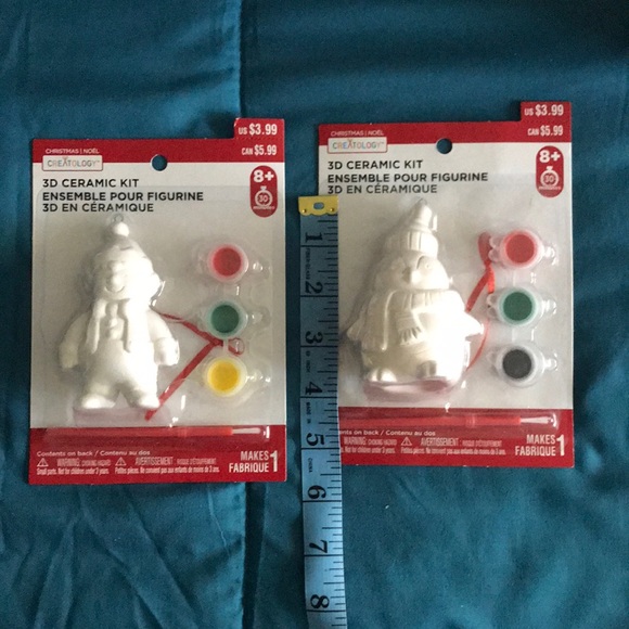 Creatology | Holiday | Christmas 3d Ceramic Kit Penguin Elf Pack Of 2 ...